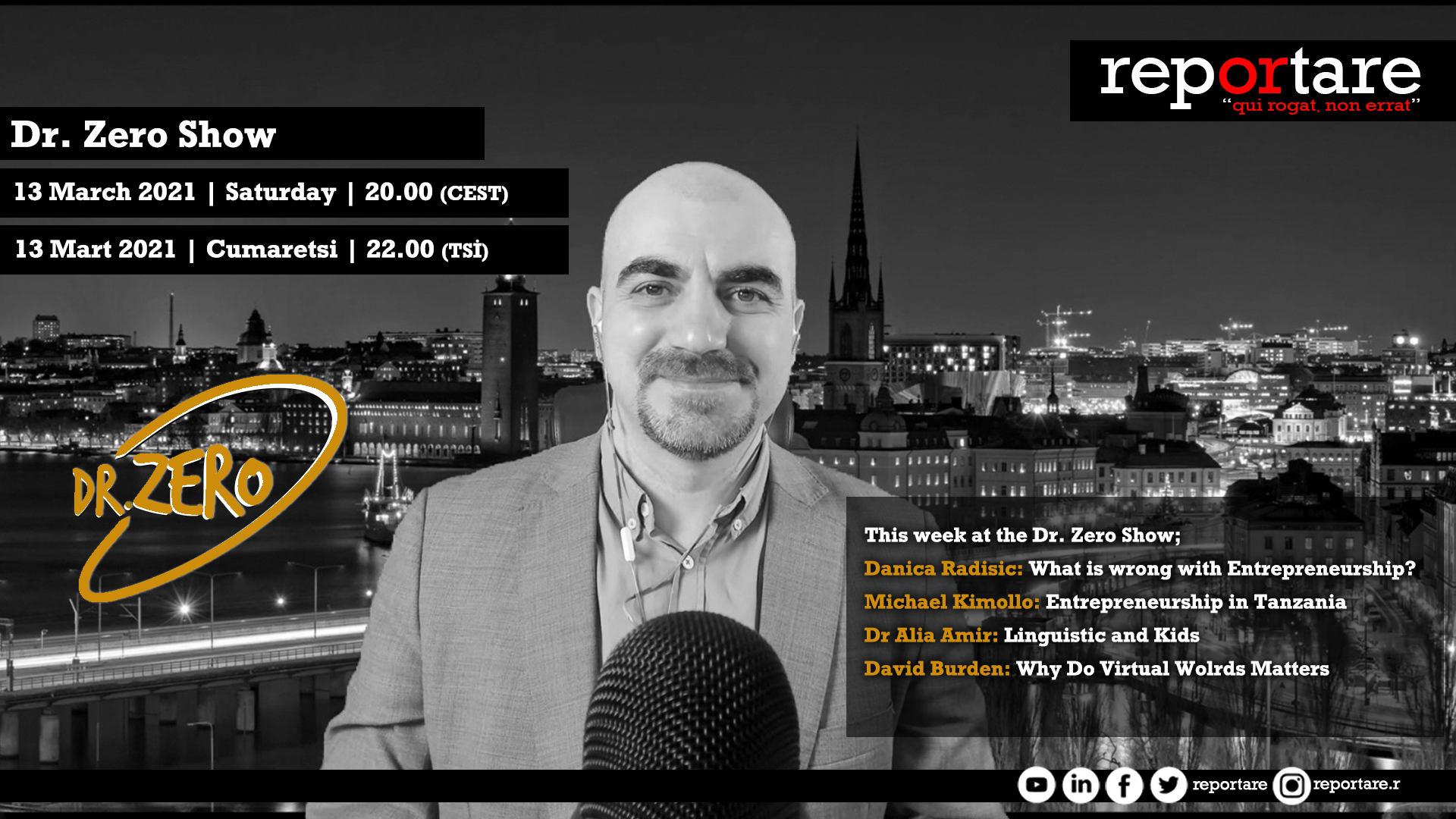 Dr. Zero Show | 13 Mart 2021 | English - Reportare